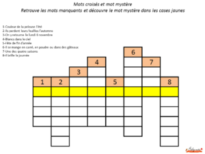 Découvre le mot mystère des mots croisés | Baby note